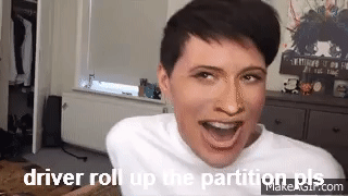 driver roll up the partition pls on Make a GIF