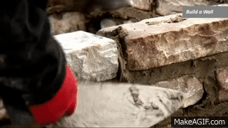 Build a wall on Make a GIF