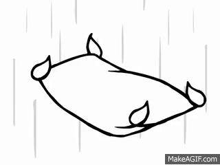 Flour Sack Falling Looped on Make a GIF