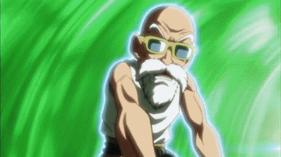 Roshi Uses the Mafuba Aganist Darkori on Make a GIF