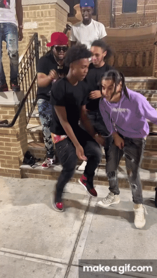 JayDot Geek & His Homies Getting Sturdy In The Hood. on Make a GIF
