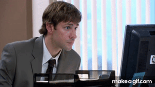 Jim Halpert's Best Faces - The Office on Make a GIF