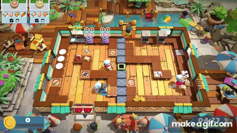 Kitchen Impossible | Overcooked 2 Funny Moments on Make a GIF