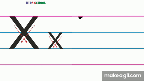 How to write the letter "Xx" on Make a GIF