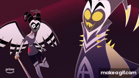 Lucifer Morningstar Fights Adam | Hazbin Hotel | Prime Video on Make a GIF