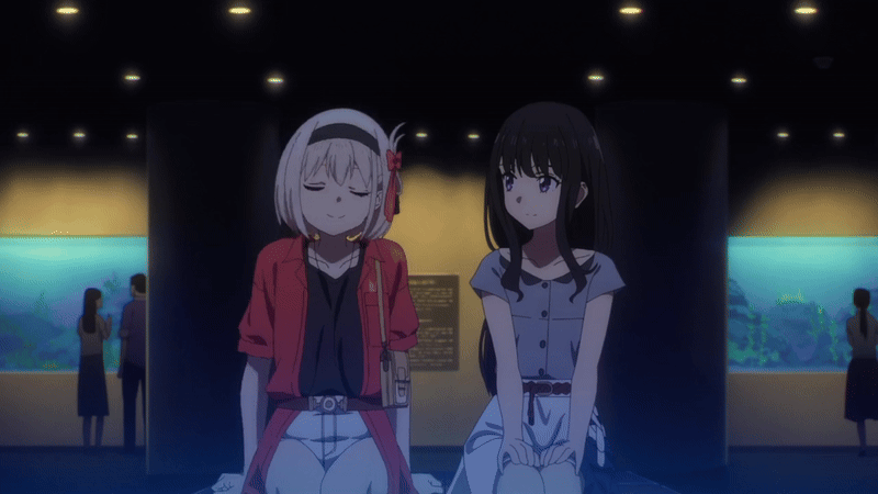 Chisato and Takina get real on Make a GIF