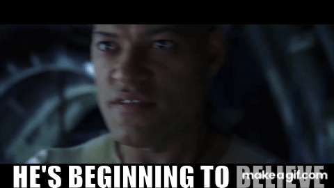 He's Beginning to Believe Scene | The Matrix (1999) on Make a GIF