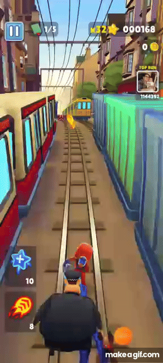Subway surfers 1 hour Gameplay no commentary free to use on Make a GIF