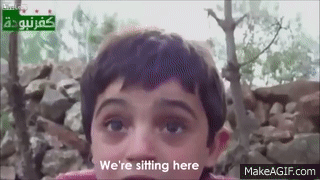 Syrian child cries as he speaks his heart! HD on Make a GIF