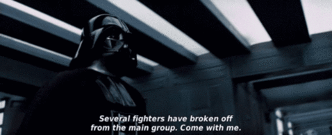Several fighters have broken off from the main group. Come with... on ...