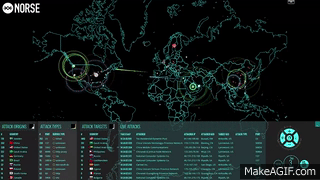 Real Time Cyber Threat Maps on Make a GIF