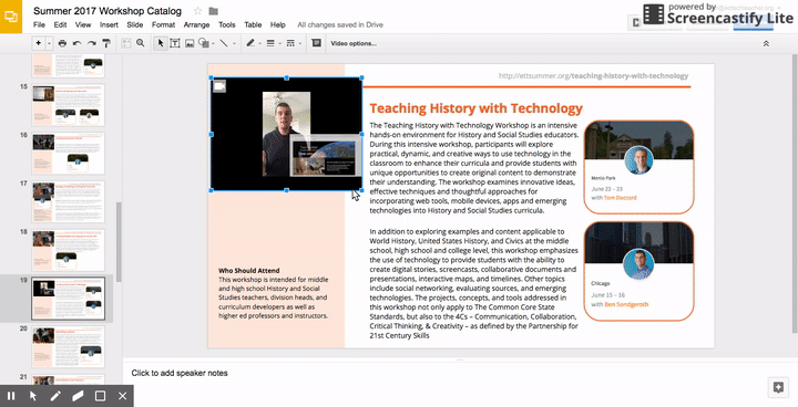 Edit Videos in Google Slides on Make a GIF