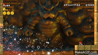 Homer Simpson in New Super Mario Bros. Wii on Make a GIF