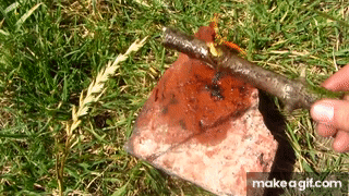 Will Diesel Fuel ignite from a flame? on Make a GIF