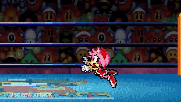 Amy Rose VS King Dedede (Kirby VS Sonic the Hedgehog) | DBX on Make a GIF