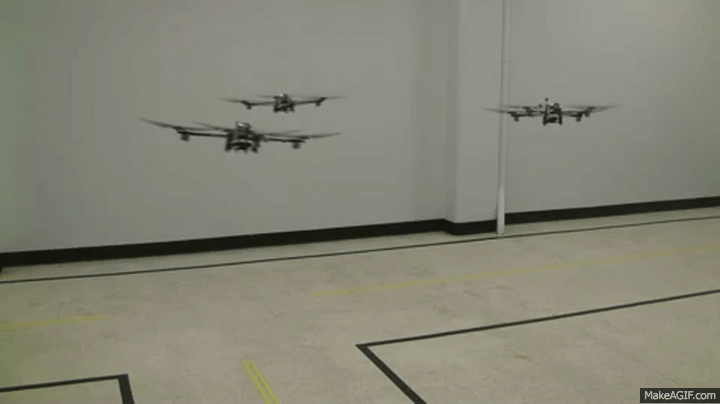 Adaptive configuration control - formation flight on Make a GIF