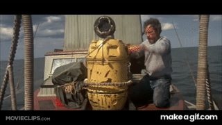 Jaws (1975) - Barrels Scene (5/10) | Movieclips on Make a GIF