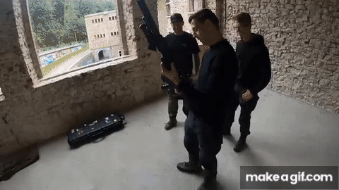 Weeb Brings MOANING Anime Gun to Airsoft Game... on Make a GIF