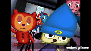 parappa friends running 2x on Make a GIF