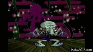 Squidward Twerking Gif