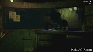 FNAF 3 phantom Freddy jumpscare on Make a GIF