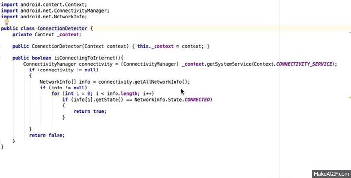 ANDROID JAVA Check Internet on Make a GIF