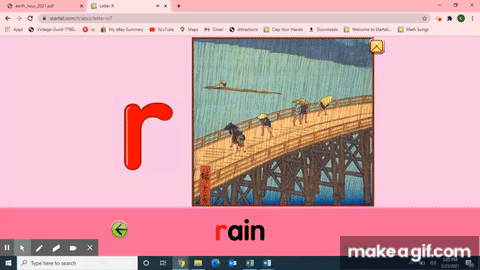 Class Meeting: 3/23/21 Starfall Music/March Calendar activities/ABC's ...