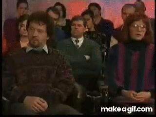 "Boemerang": Erik Hartman laughs at his guests. Subtitled. on Make a GIF