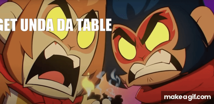 GET UNDA DA TABLE on Make a GIF