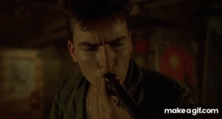 "Platoon" - Shotgunning Weed Scene on Make a GIF