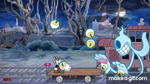 Cuphead - Blind Specter Game Over Quotes on Make a GIF