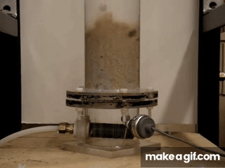 Material Separating in a Fluidized Bed on Make a GIF