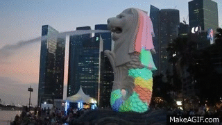 MERLION PARK SINGAPORE on Make a GIF