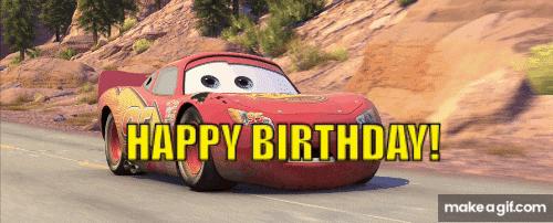 Cars birthday on Make a GIF