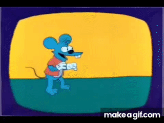 Itchy and Scratchy Show (portada) on Make a GIF