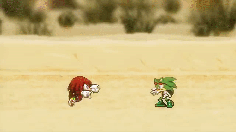 Knuckles vs Scourge and Mephiles (Remake) on Make a GIF