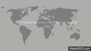Territorial Evolution of the British Empire on Make a GIF
