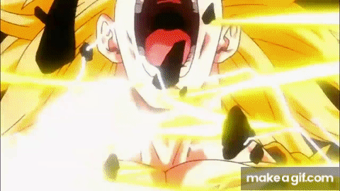 Goku Goes Super Saiyan 3 vs Janemba (HD) on Make a GIF