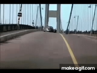 Tacoma Narrows Bridge Collapse "Gallopin' Gertie" on Make a GIF