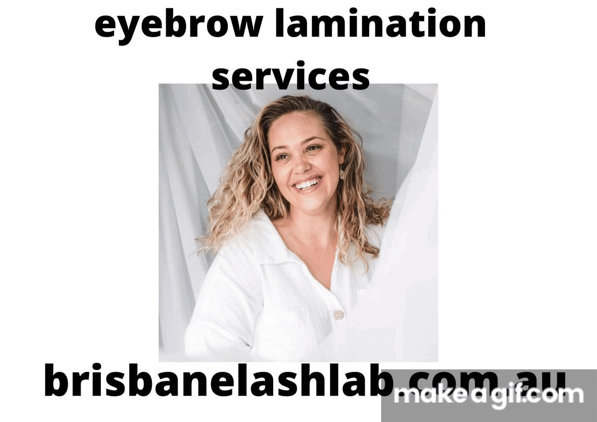 eyebrow lamination services on Make a GIF