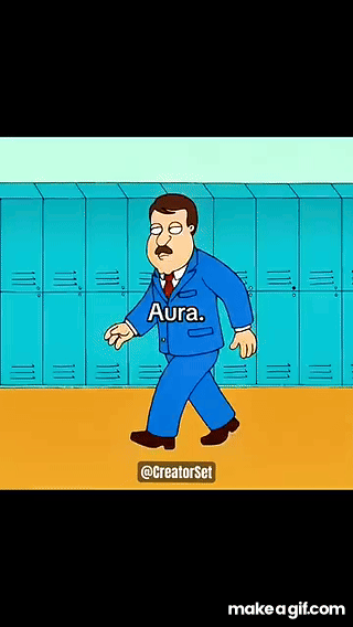 Tom Tucker Slow Motion Walking Aura Farming meme | Family Guy on Make a GIF