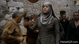 Cersei Walk of Shame - Game Of Thrones S05E10 on Make a GIF