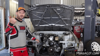 THE SKID FACTORY - Turbo LS1 R32 Skyline [EP2] on Make a GIF