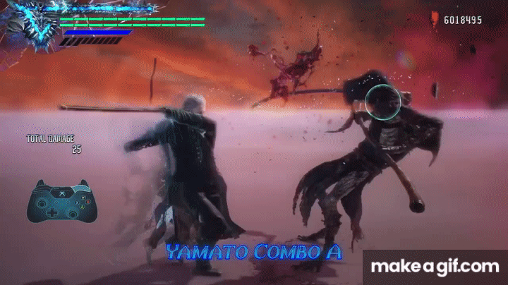 Devil May Cry 5 - Vergil's Complete Moveset on Make a GIF
