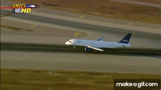LAX preparing for JetBlue Flight 292 Emergency Landing on Make a GIF