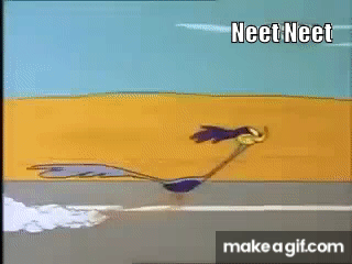 Bip Bip et Coyote - Rushing roulette on Make a GIF