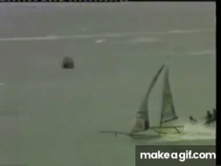 Nokia 18 ft Skiff in heavy wind on Make a GIF