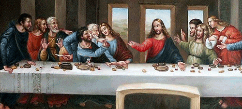 The Last Supper Playing Rock Paper Scissors on Make a GIF