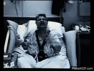 Woman with Alien Hand Syndrome on Make a GIF