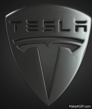 Tesla logo on Make a GIF